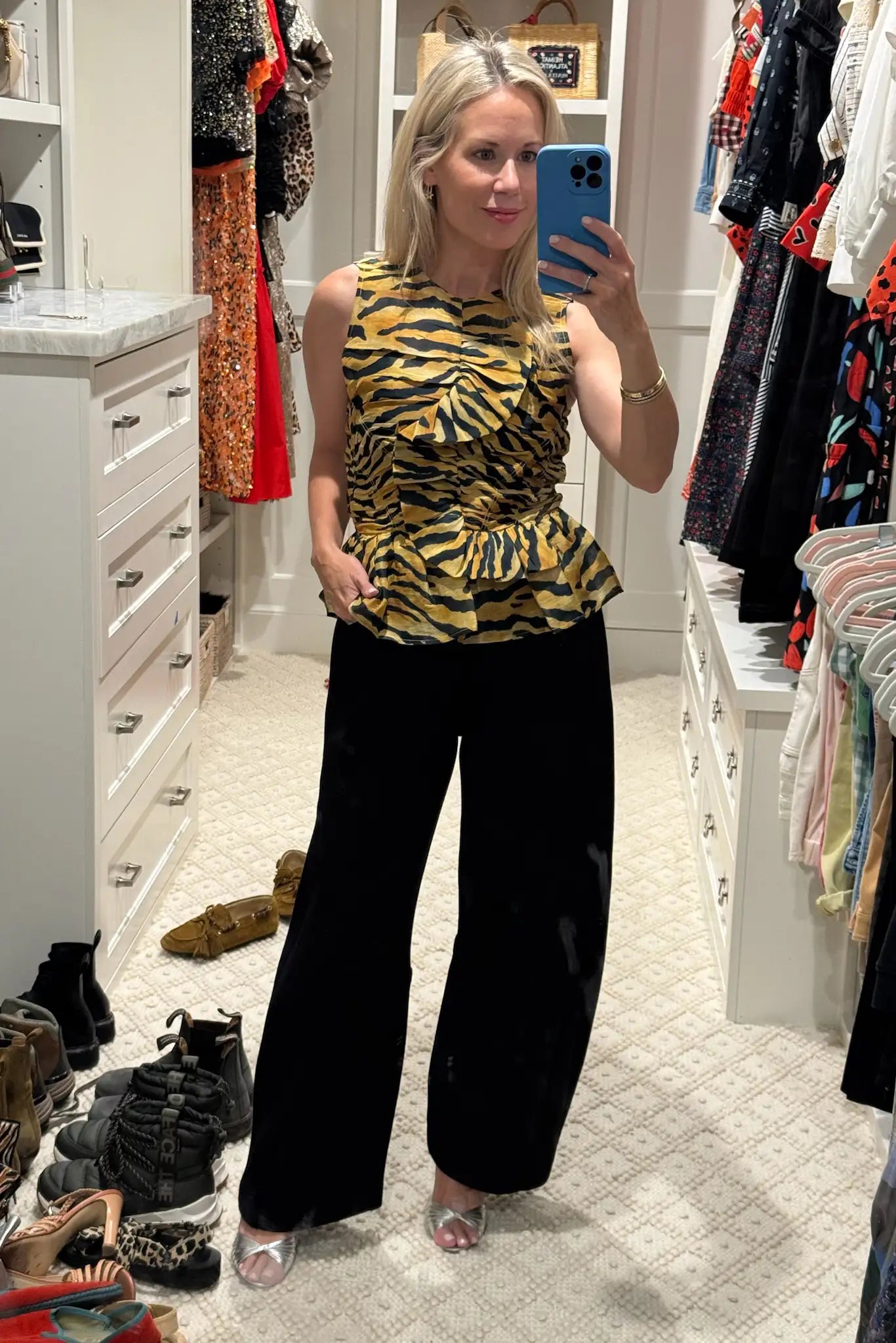 Doering Top | Tiger Print Top | Hunter Bell – HUNTER BELL